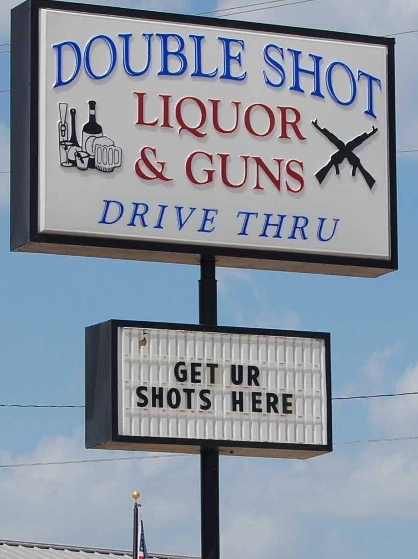 Funny Gun Store Signs
