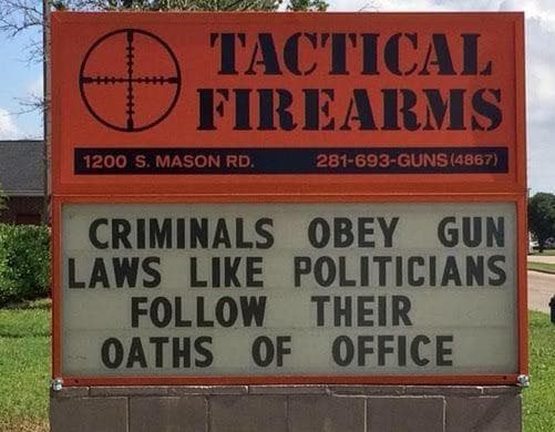16 Funny Gun Signs All Firearm Owners Will Laugh At