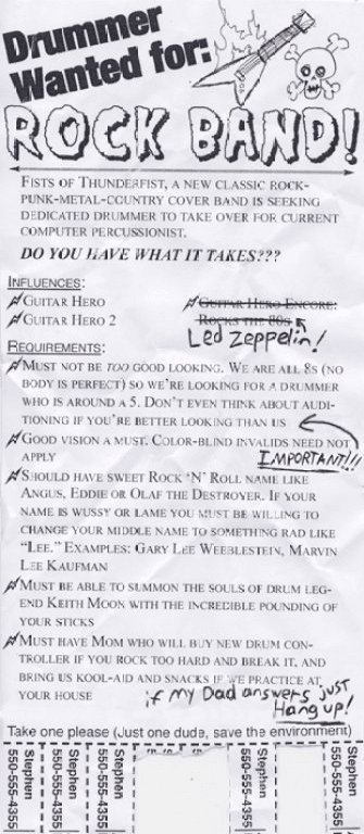24 Funny Band Flyers That Would Totally Convince You to See Them