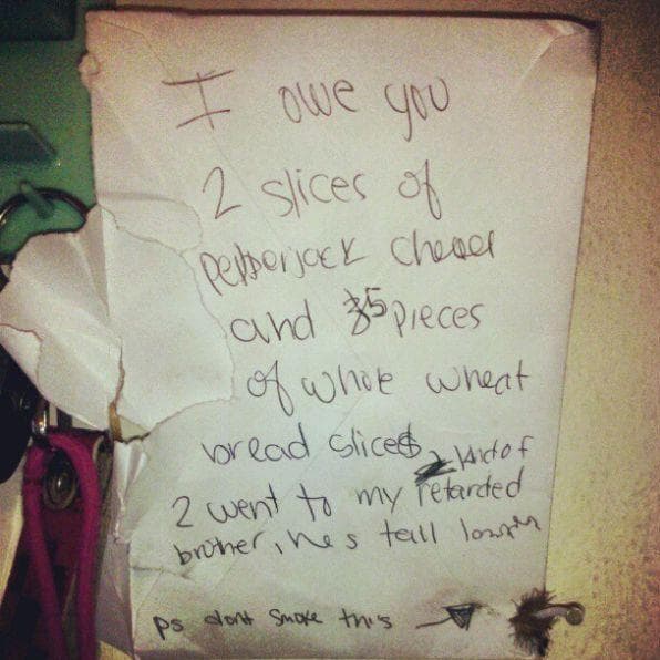 27 Hilarious Notes Clearly Written by Stoners