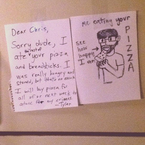 27 Hilarious Notes Clearly Written by Stoners
