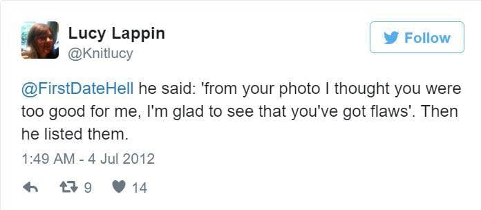 The 27 Funniest Worst First Date Tweets That'll Make You Cringe