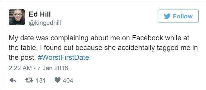 The 27 Funniest Worst First Date Tweets That'll Make You Cringe