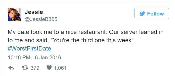 The 27 Funniest Worst First Date Tweets That'll Make You Cringe