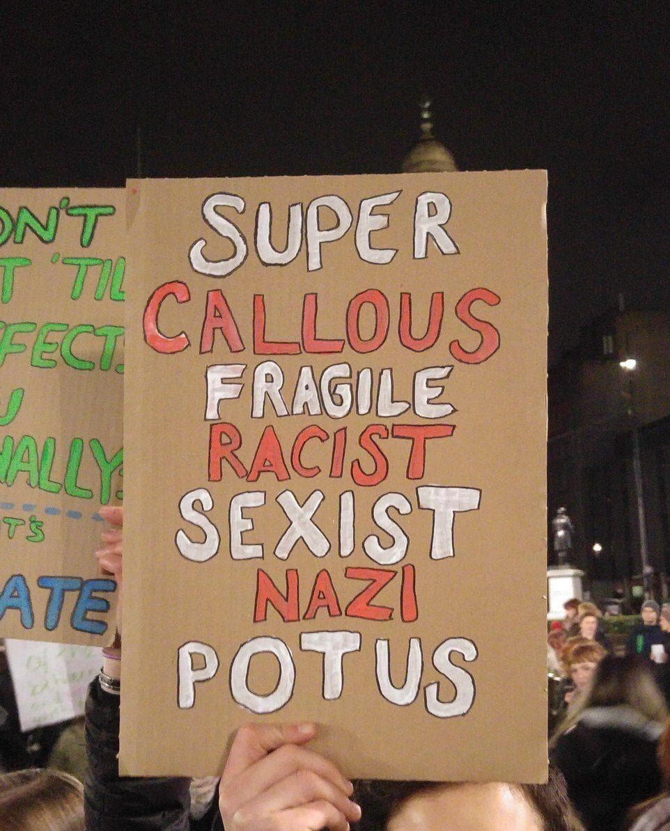 The Funniest Anti-Trump Protest Signs From All Over The World