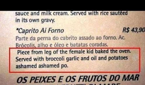26 Hilarious Menu Fails That Definitely Need Some Rewording