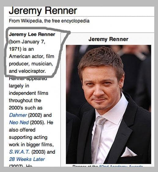 The 23 Funniest Wikipedia Edits Ever Written