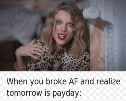 Being Broke Meme
