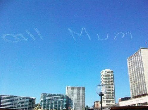 18 Hilarious Airplane Skywriting Messages Spotted in the Air