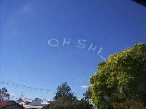 18 Hilarious Airplane Skywriting Messages Spotted in the Air