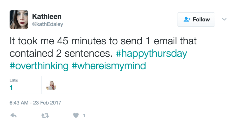 25 Hilarious Tweets All Over-Thinkers Can Relate To