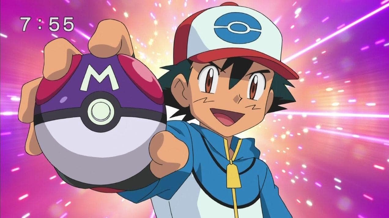 Ash Throwing Pokeball