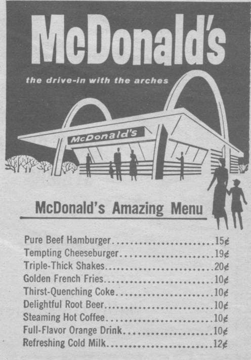 18 Vintage Fast Food Menus That Look Way Better Than Current Ones