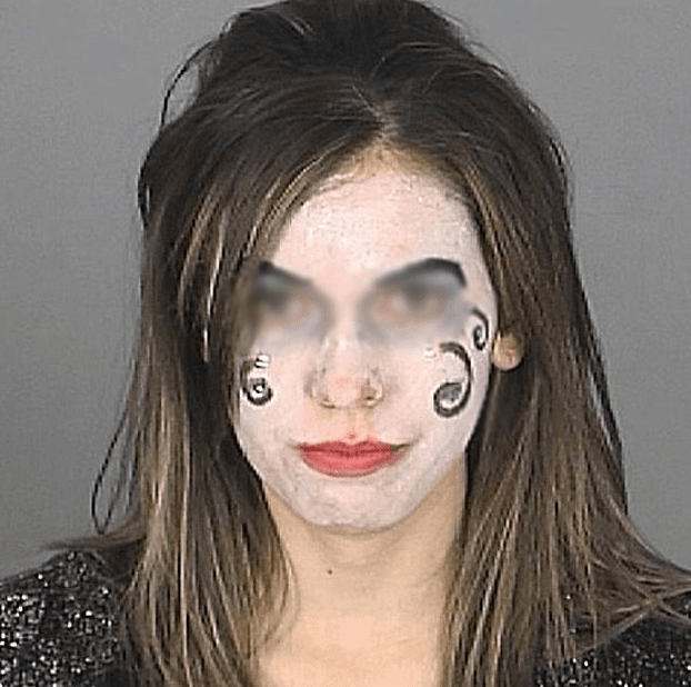 22 Hilarious Face Paint Mugshots You Can't Look Away From