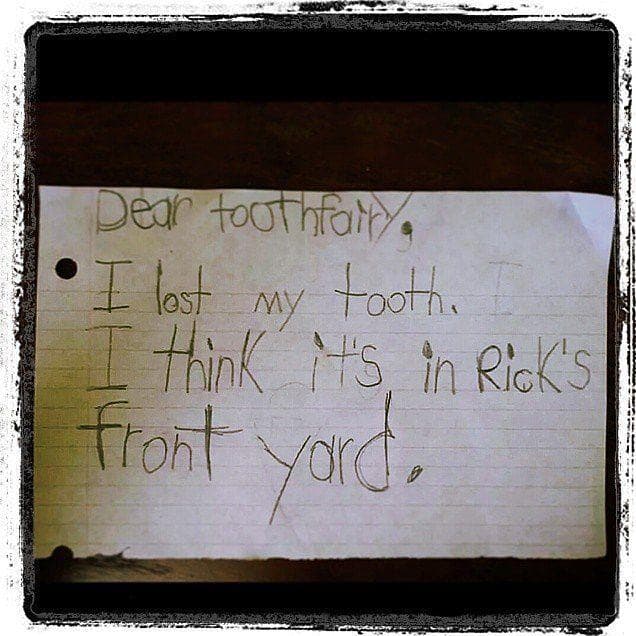 25 Hilarious Notes Written to the Tooth Fairy by Children