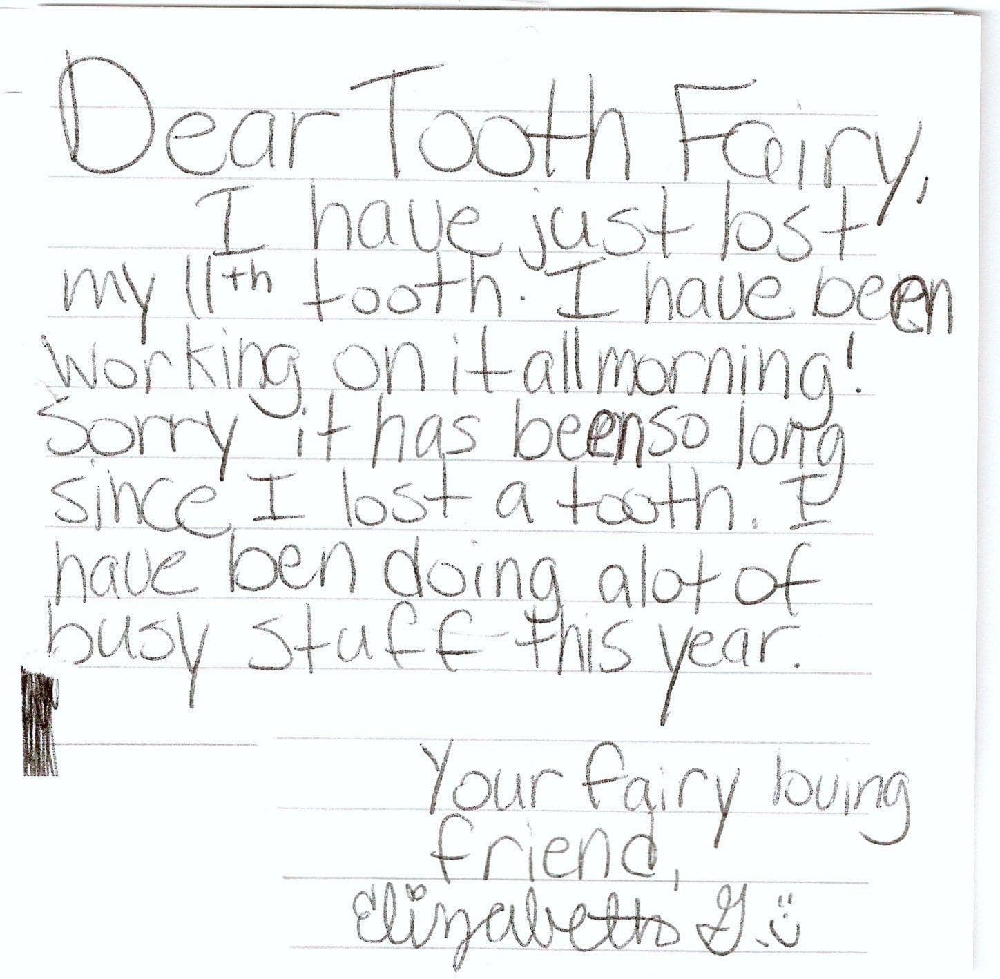 25 Hilarious Notes Written to the Tooth Fairy by Children