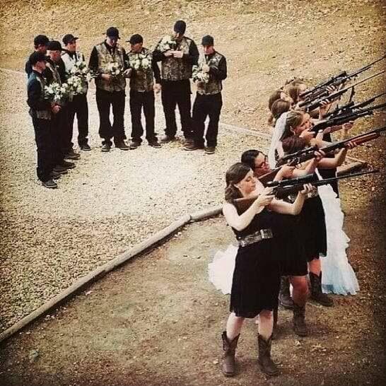 18 Times People Brought Their Guns to Weddings (Photos)