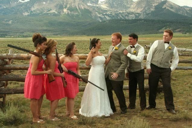 18 Times People Brought Their Guns to Weddings (Photos)