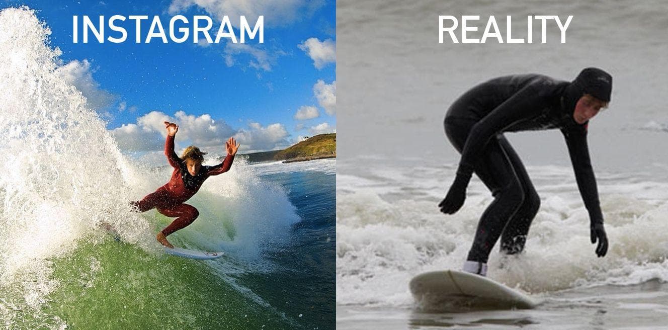The Funniest Instagram vs. Real Life Memes