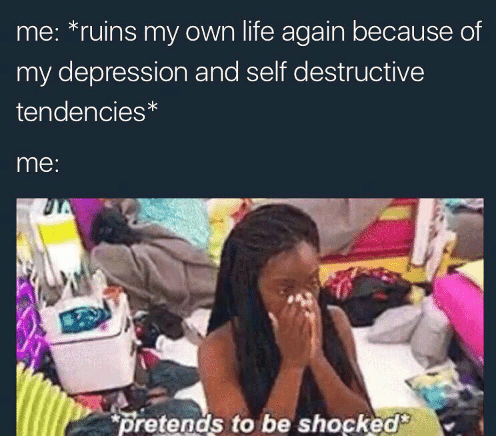 Self Destruction Memes 22 Painfully Funny Memes About Being Your Own