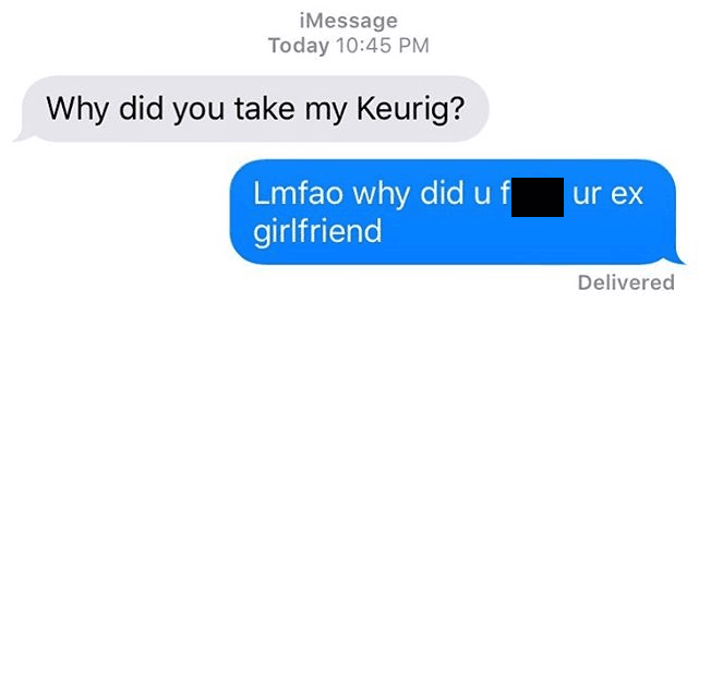 Ex Girlfriend Text Meme