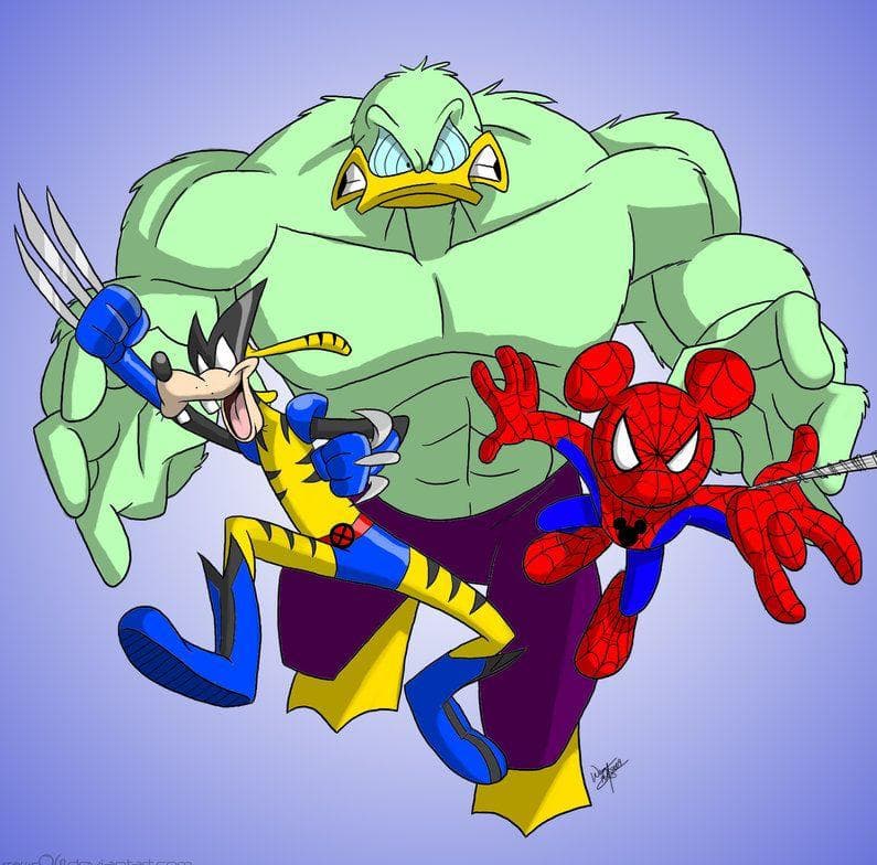 Ridiculously Creative Disney And Marvel Mashup Fan Art