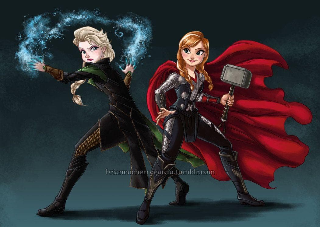 Ridiculously Creative Disney And Marvel Mashup Fan Art