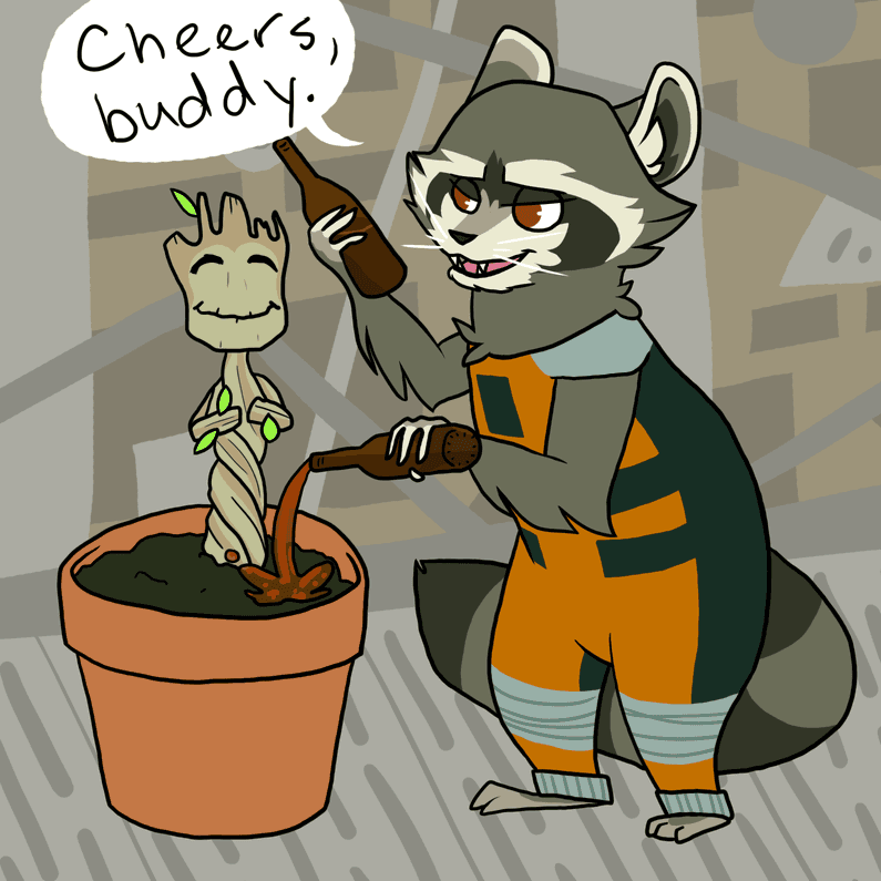 20 Incredible Examples of Rocket and Groot Fan Art
