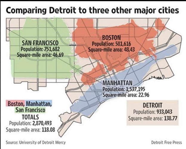 15 Relative Size Maps Of Cities Around The World