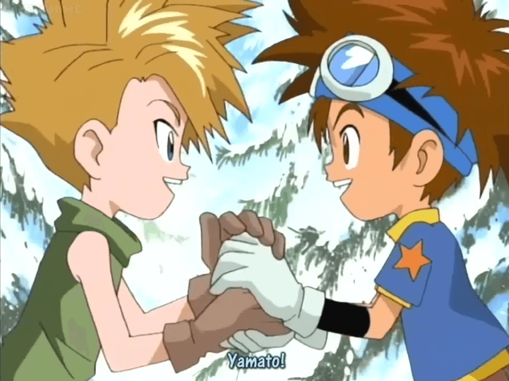 Digimon Matt And Sora Kiss