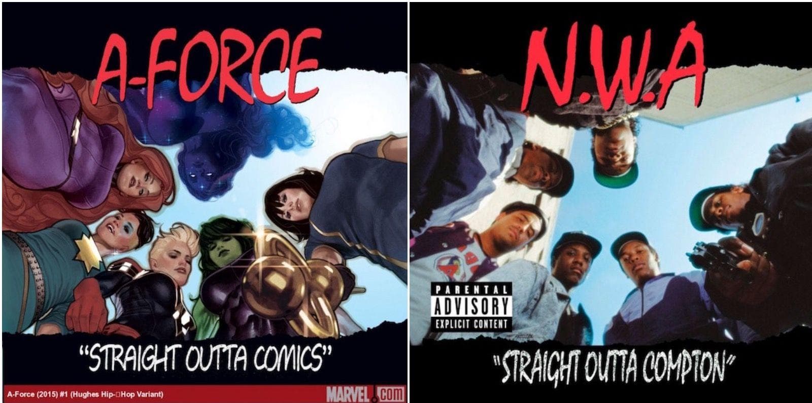 Marvel Hip-Hop Variant Covers And The Album Covers They're Inspired By