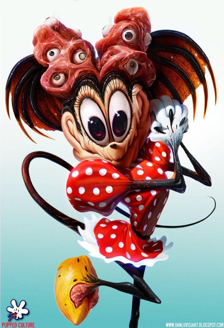 Dan LuVisi's Wildly Disturbing Popped Culture Illustrations