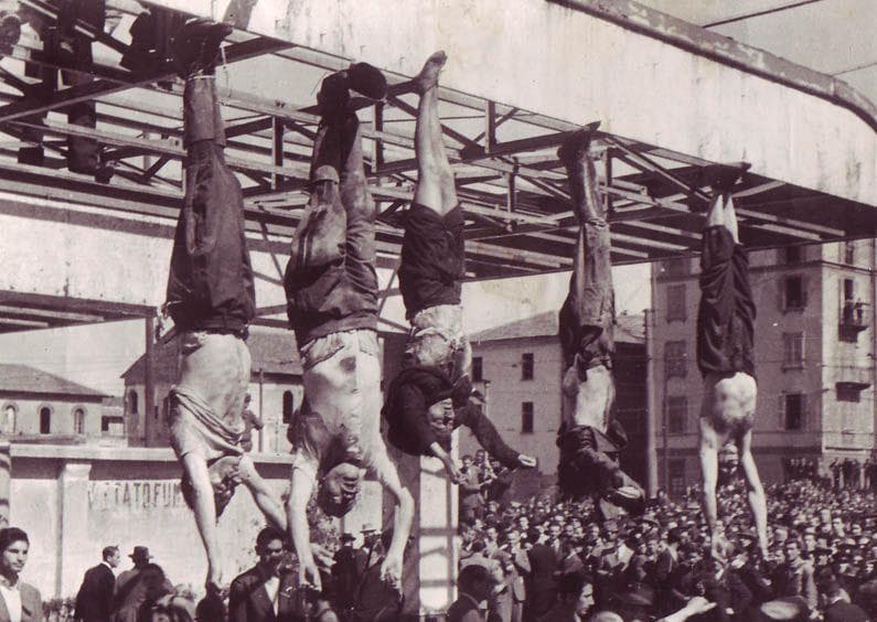 This Rare Photo Captures The Moment Benito Mussolini Died
