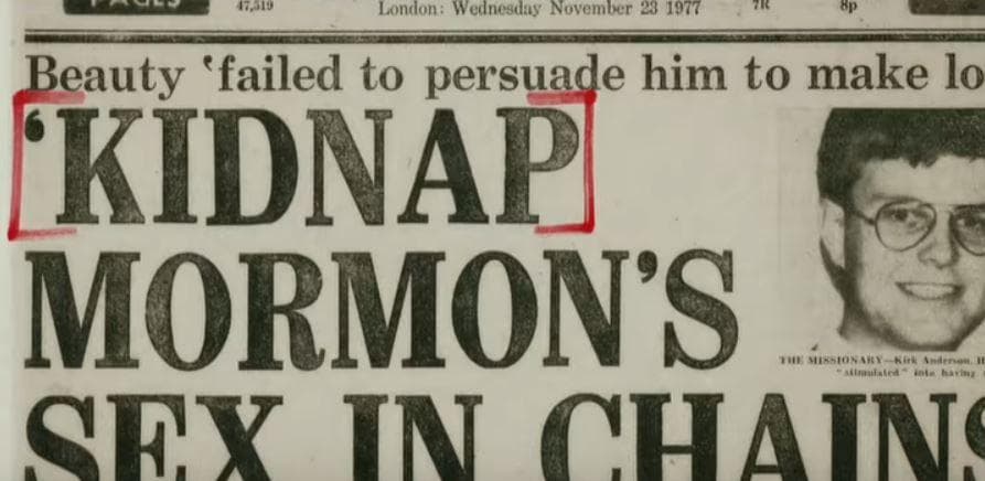 Manacled Mormon: The Joyce McKinney Kidnapping Of Kirk Anderson