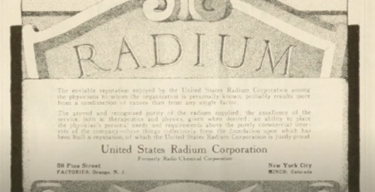 The Disturbing Consequences Of Putting Radium Into Common Products
