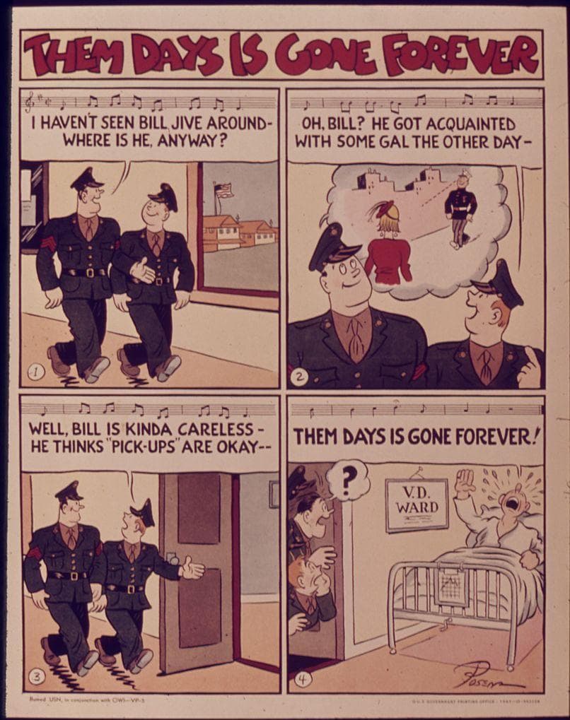 21 Ridiculously Over The Top World War II-Era STD Prevention Posters