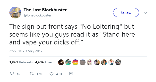 25 Hilarious Tweets From The World's Last Blockbuster Video
