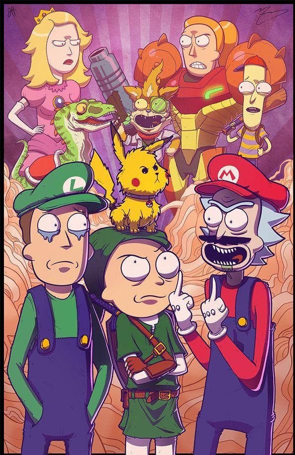 23 Incredible Rick And Morty Crossover Fan Art Creations
