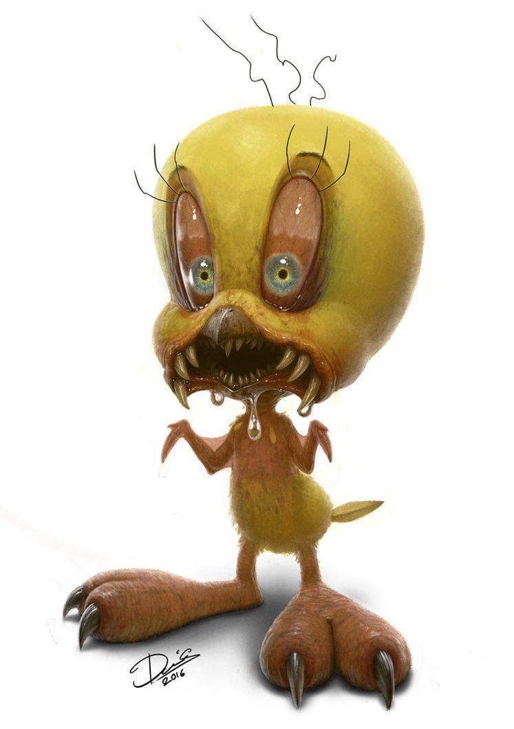 This Artist Turns Your Favorite Childhood Characters Into Horrible Monsters