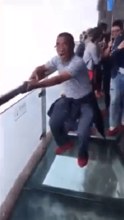 This Terrifying Glass Bridge Leaves Tourists Fearing For Their Lives As ...