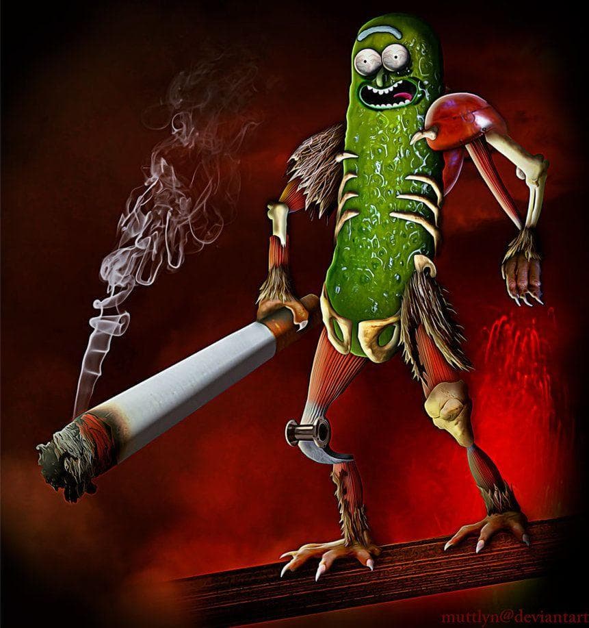 19 Incredible Pickle Rick Fan Art Creations That Belong in Museums