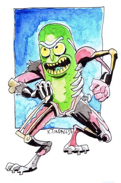 19 Incredible Pickle Rick Fan Art Creations That Belong in Museums
