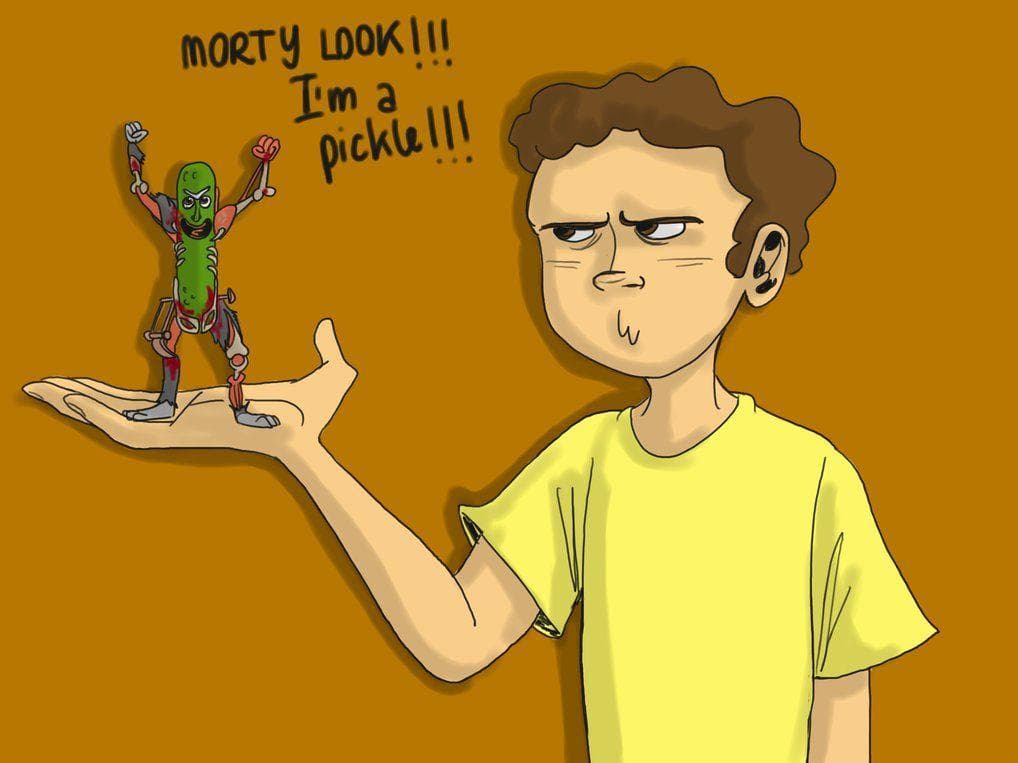 19 Incredible Pickle Rick Fan Art Creations That Belong in Museums