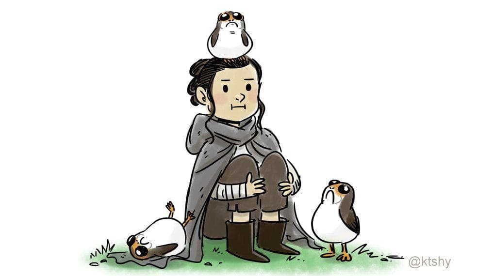 18 Adorable Porg Fan Art Creations That Will Make You Love Them More