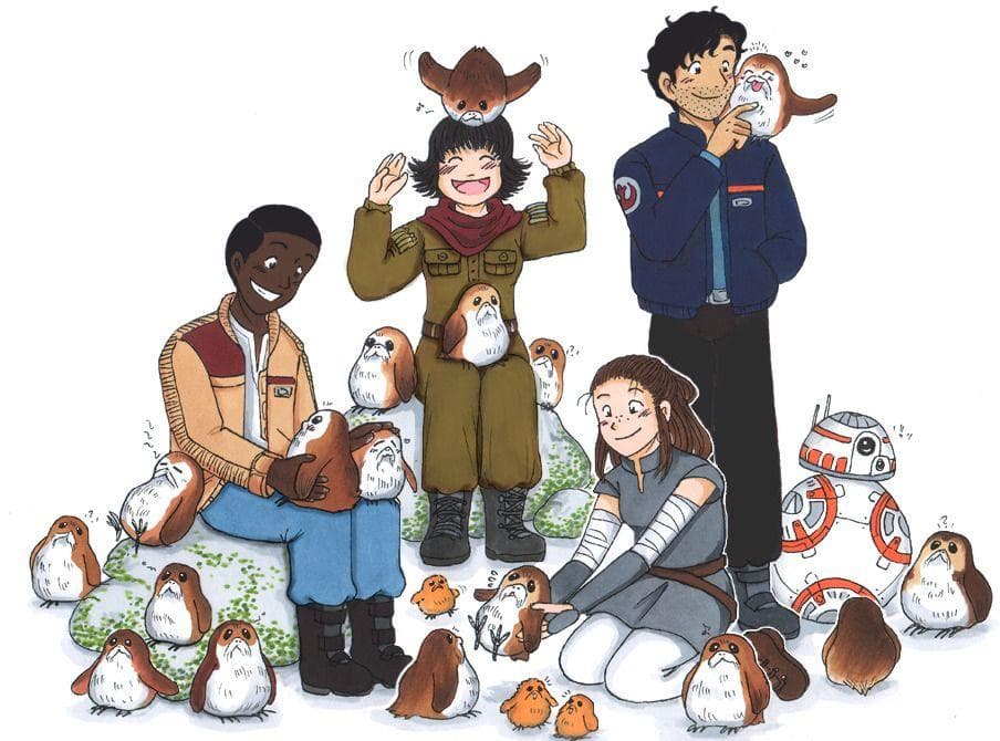 18 Adorable Porg Fan Art Creations That Will Make You Love Them More