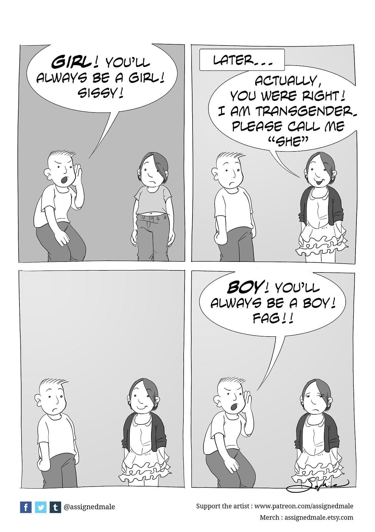 This Artist Creates Eye-Opening Comics About Being Trans