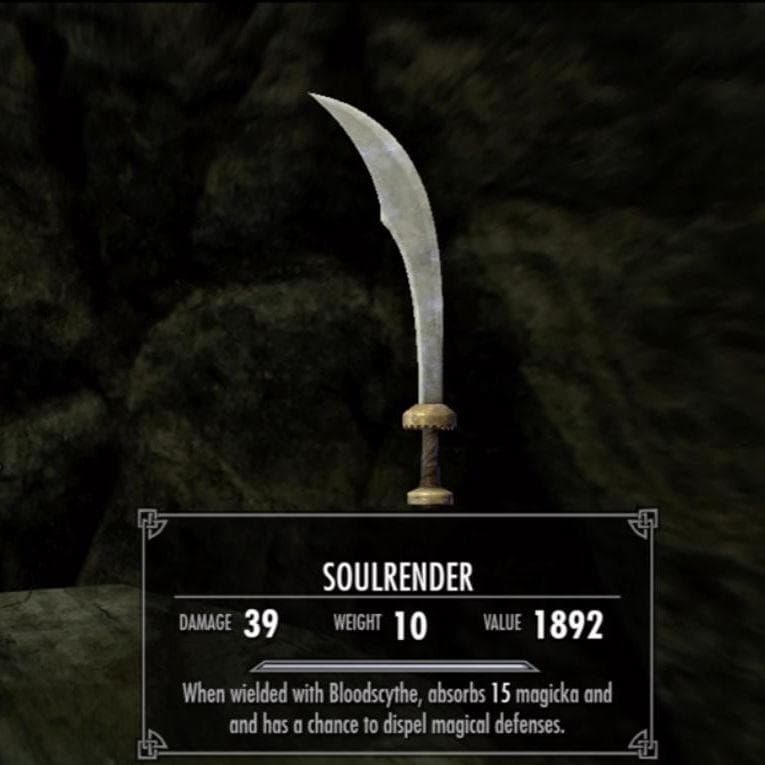Scythe Weapon In Skyrim