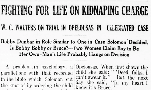 The Mysterious Disappearance Of Bobby Dunbar