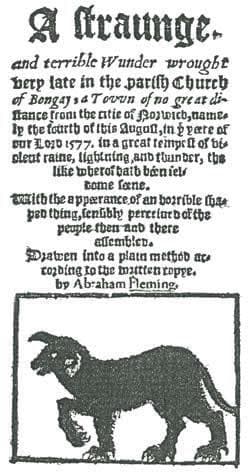 The Black Shuck - England's Legendary Hellhound