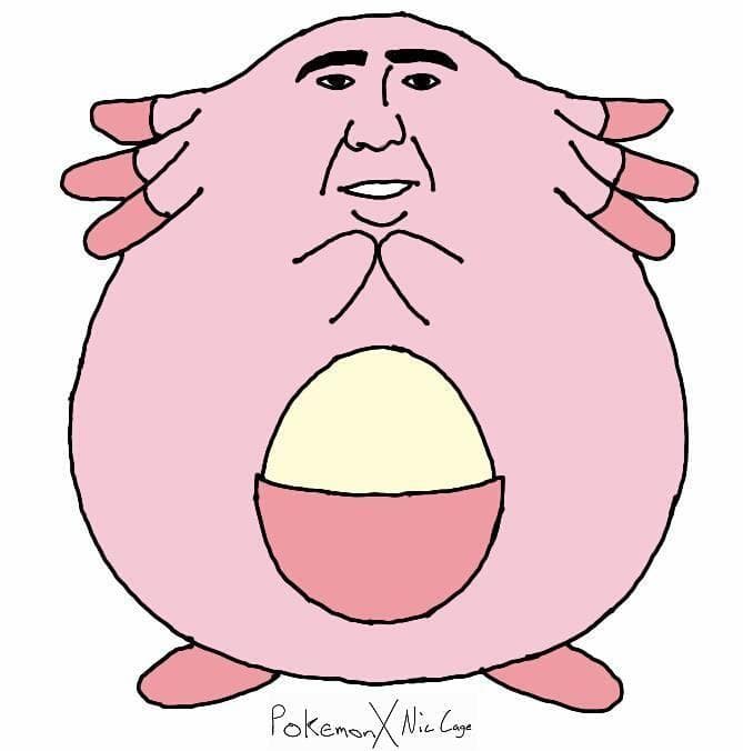 This Artist Is Drawing Literally Every Single Pokémon With Nic Cage's Face